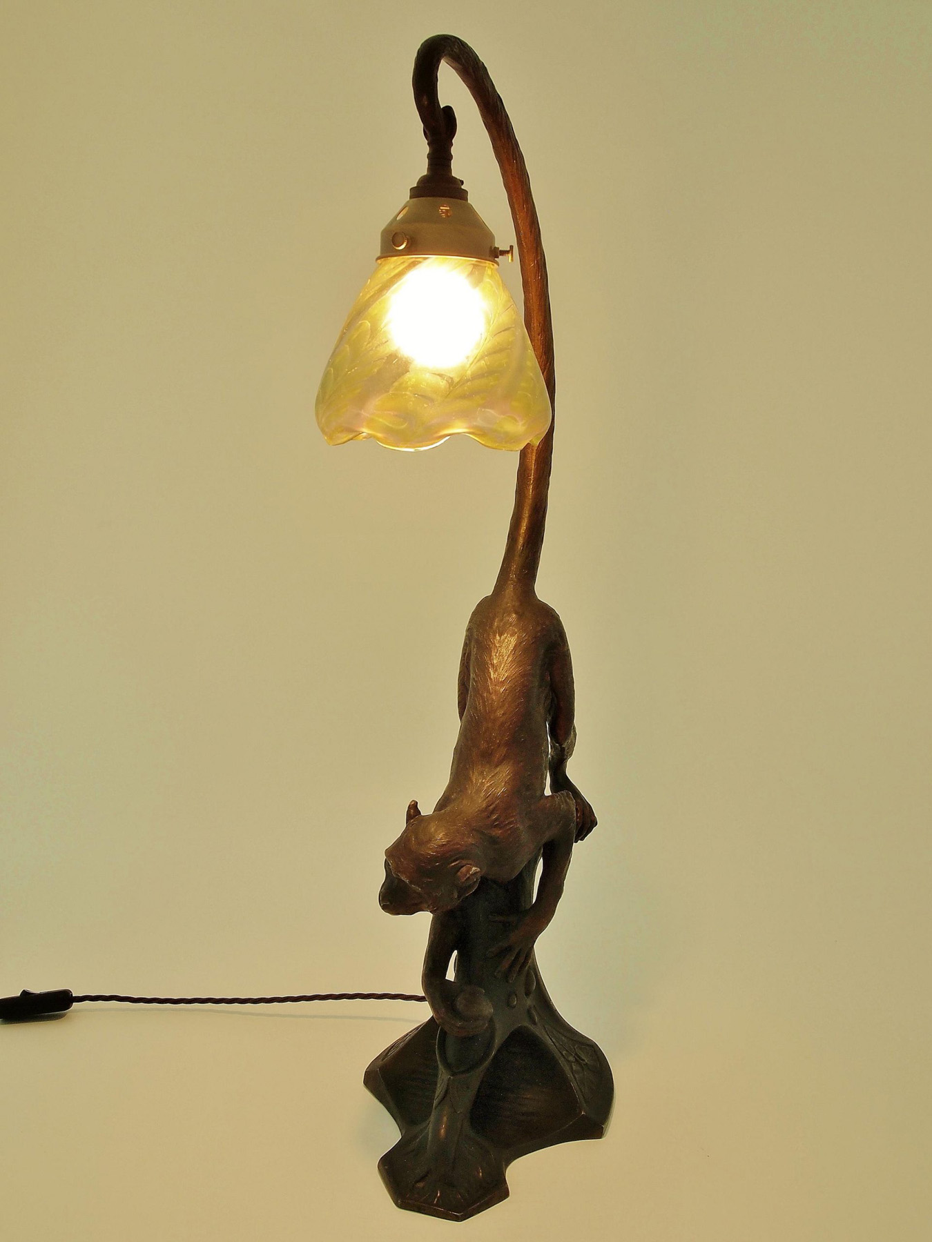Austrian Monkey Lamp* - Nouveau Deco Arts