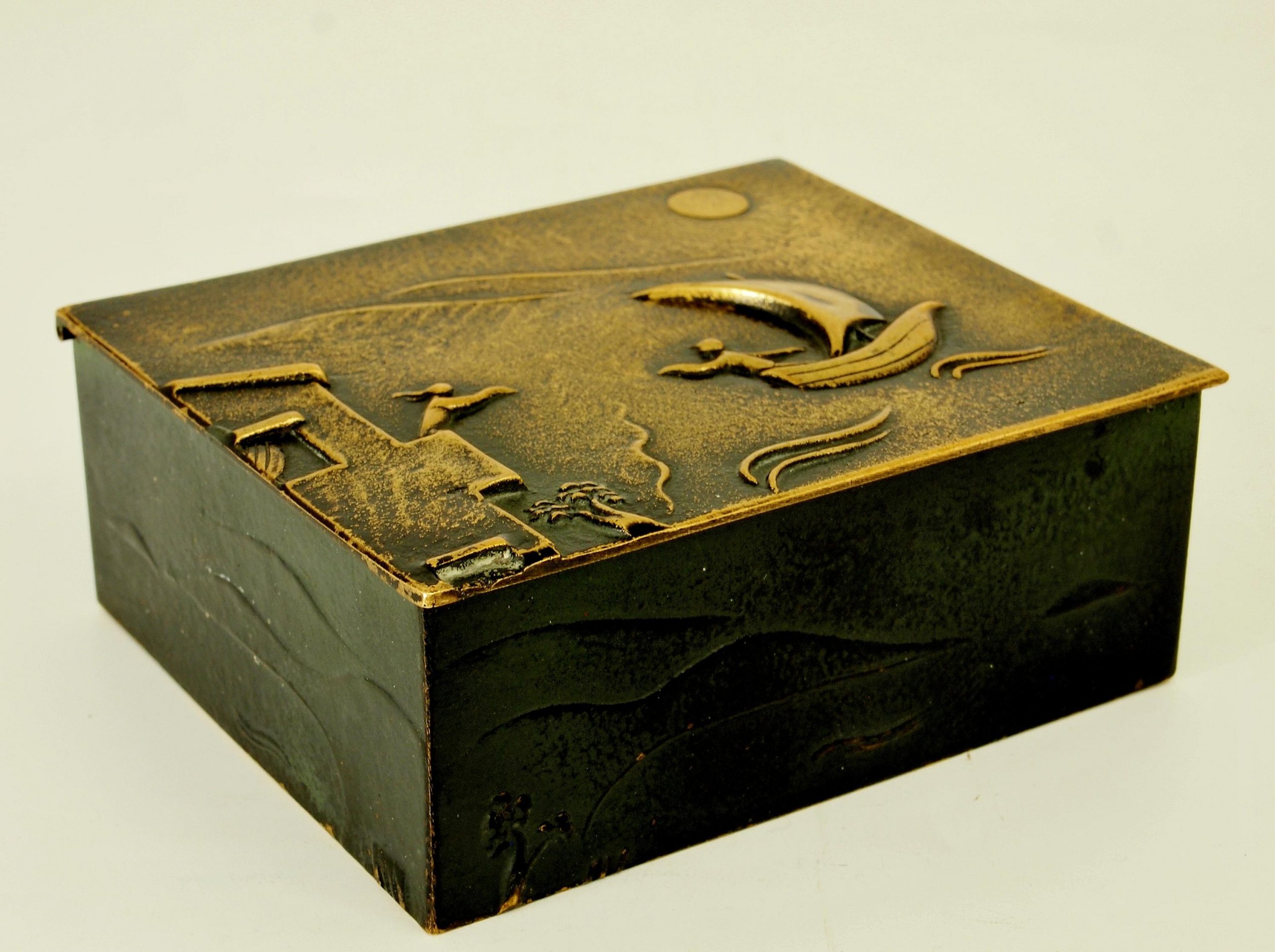 Bronze Trinket Box - Nouveau Deco Arts