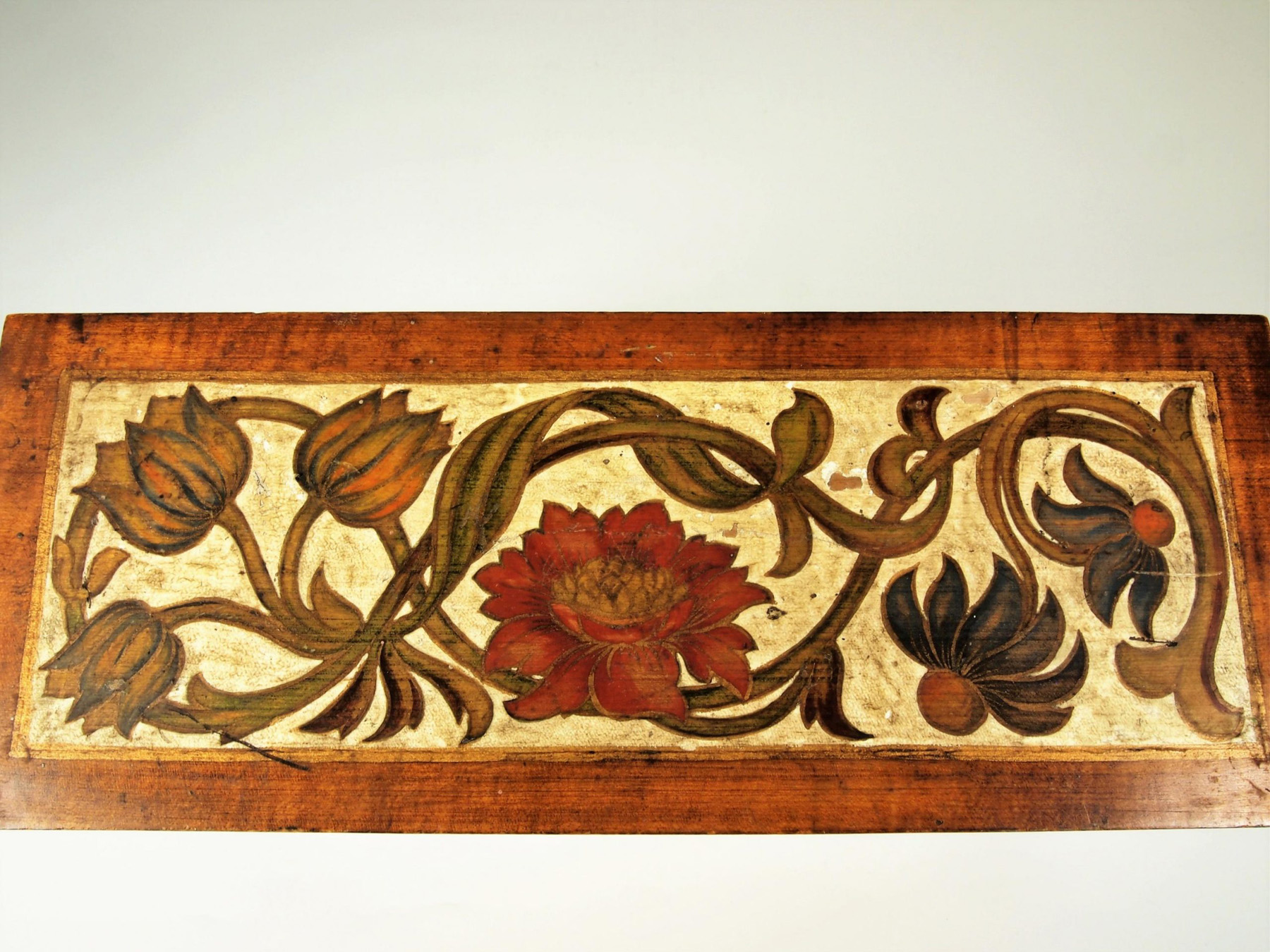 Hand Painted Wooden Casket - Nouveau Deco Arts
