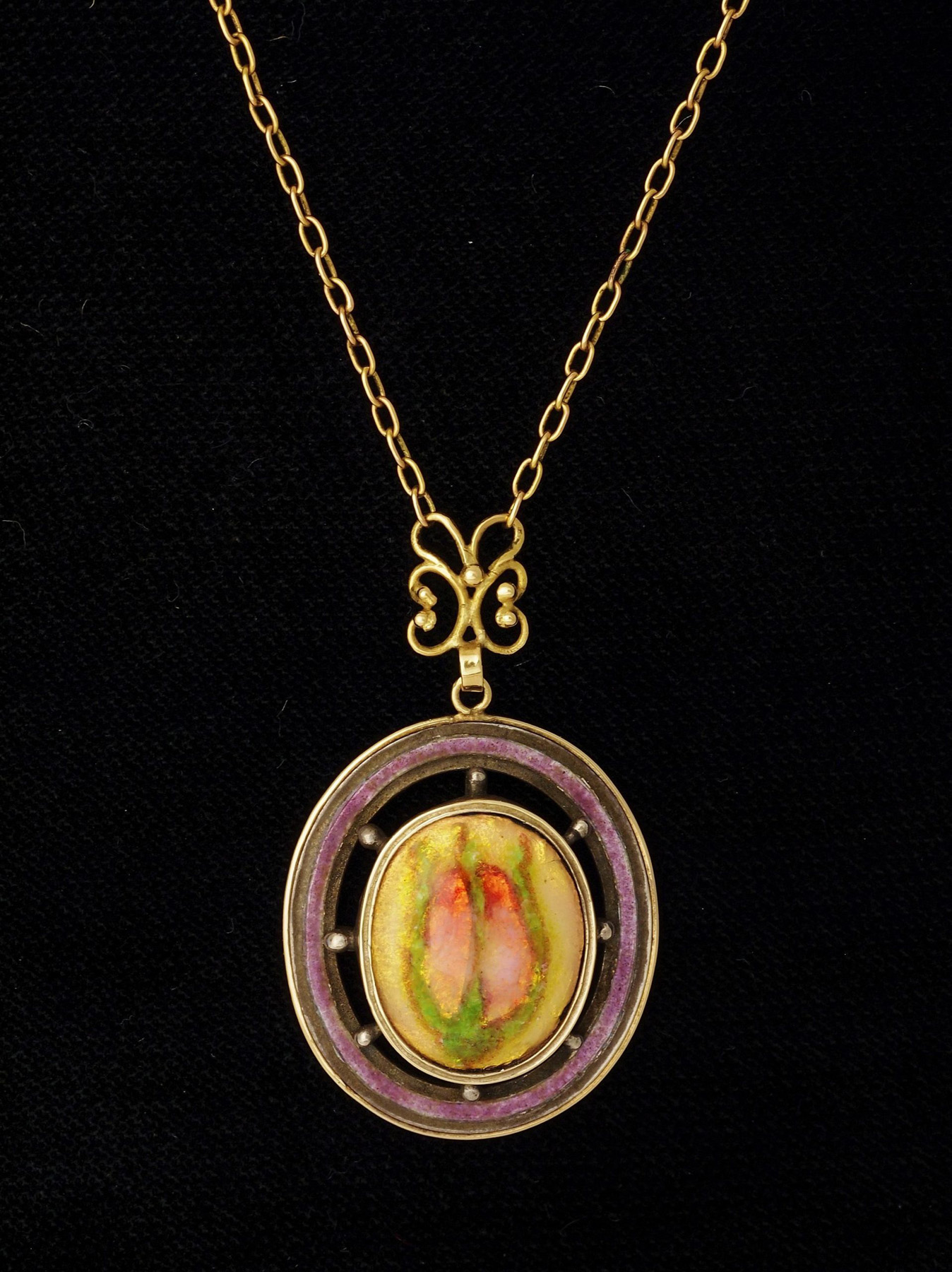 Nelson & Edith Dawson Pendant Necklace - Nouveau Deco Arts