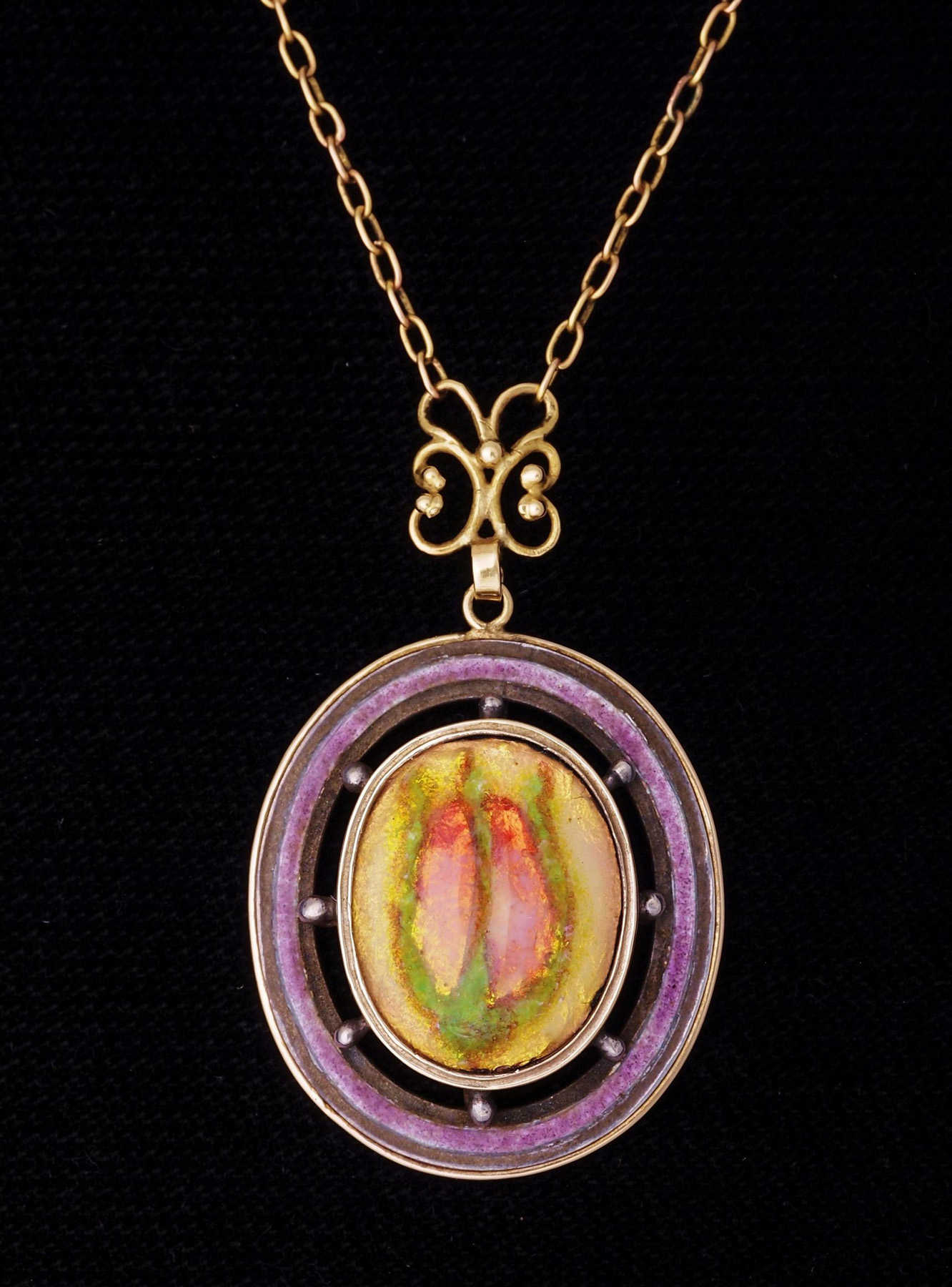 Nelson & Edith Dawson Pendant Necklace - Nouveau Deco Arts