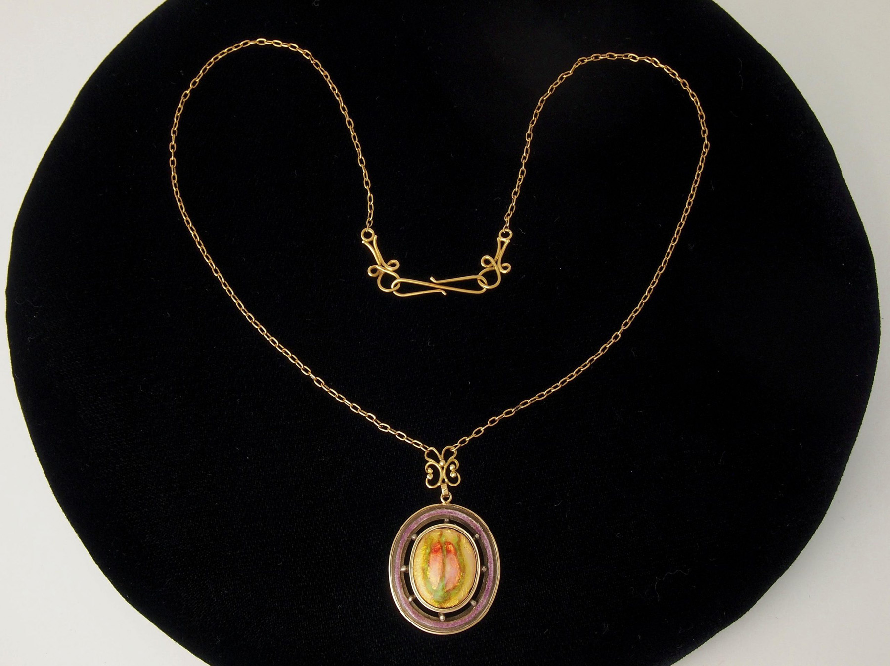 Nelson & Edith Dawson Pendant Necklace - Nouveau Deco Arts