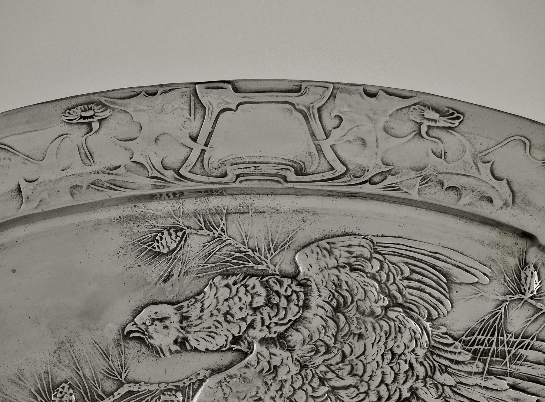 Pewter Platter - Nouveau Deco Arts