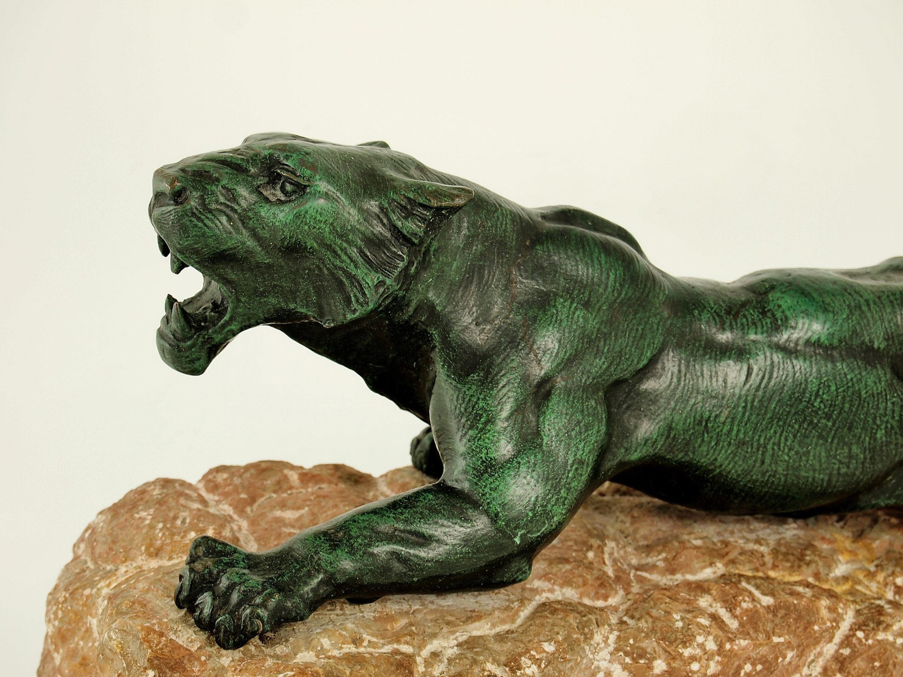 Richard Fath Art Deco Bronze Panther* - Nouveau Deco Arts