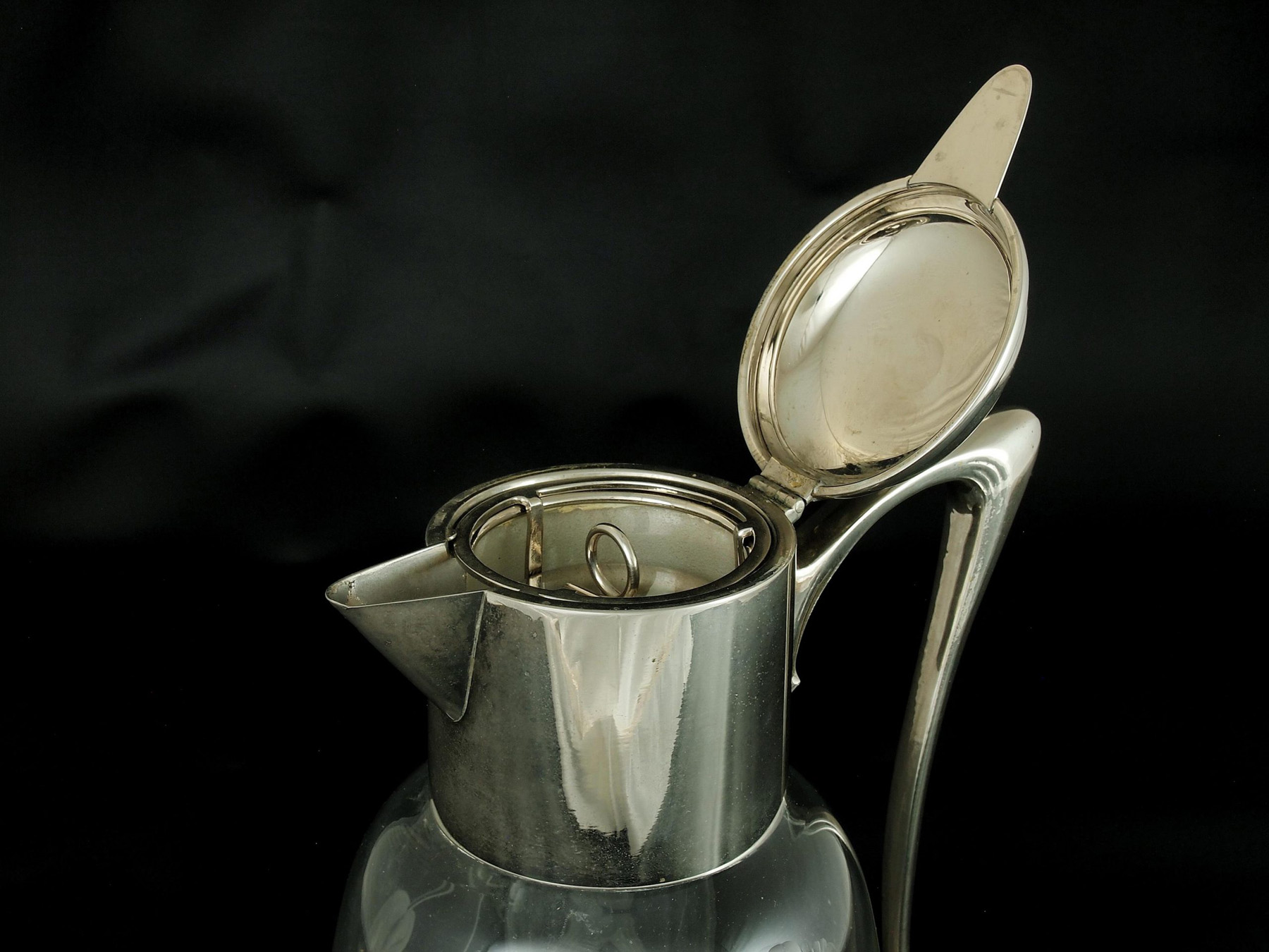 Silver Plated Iced Water Jug - Nouveau Deco Arts