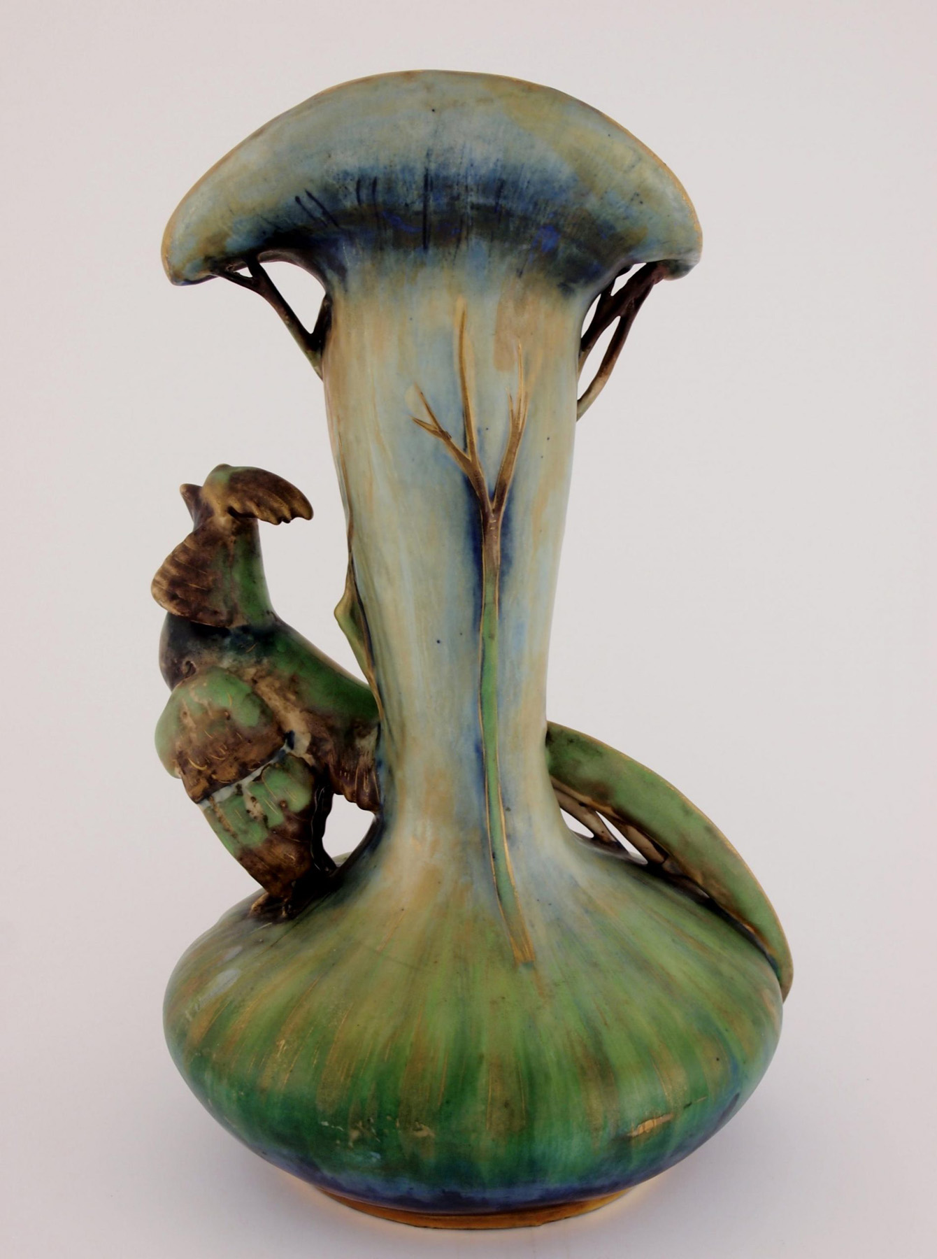 Vase with Pheasant* - Nouveau Deco Arts
