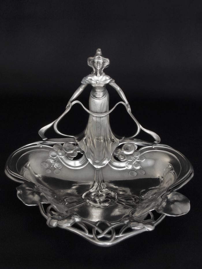 Art Nouveau WMF Maiden Card Tray* - Nouveau Deco Arts