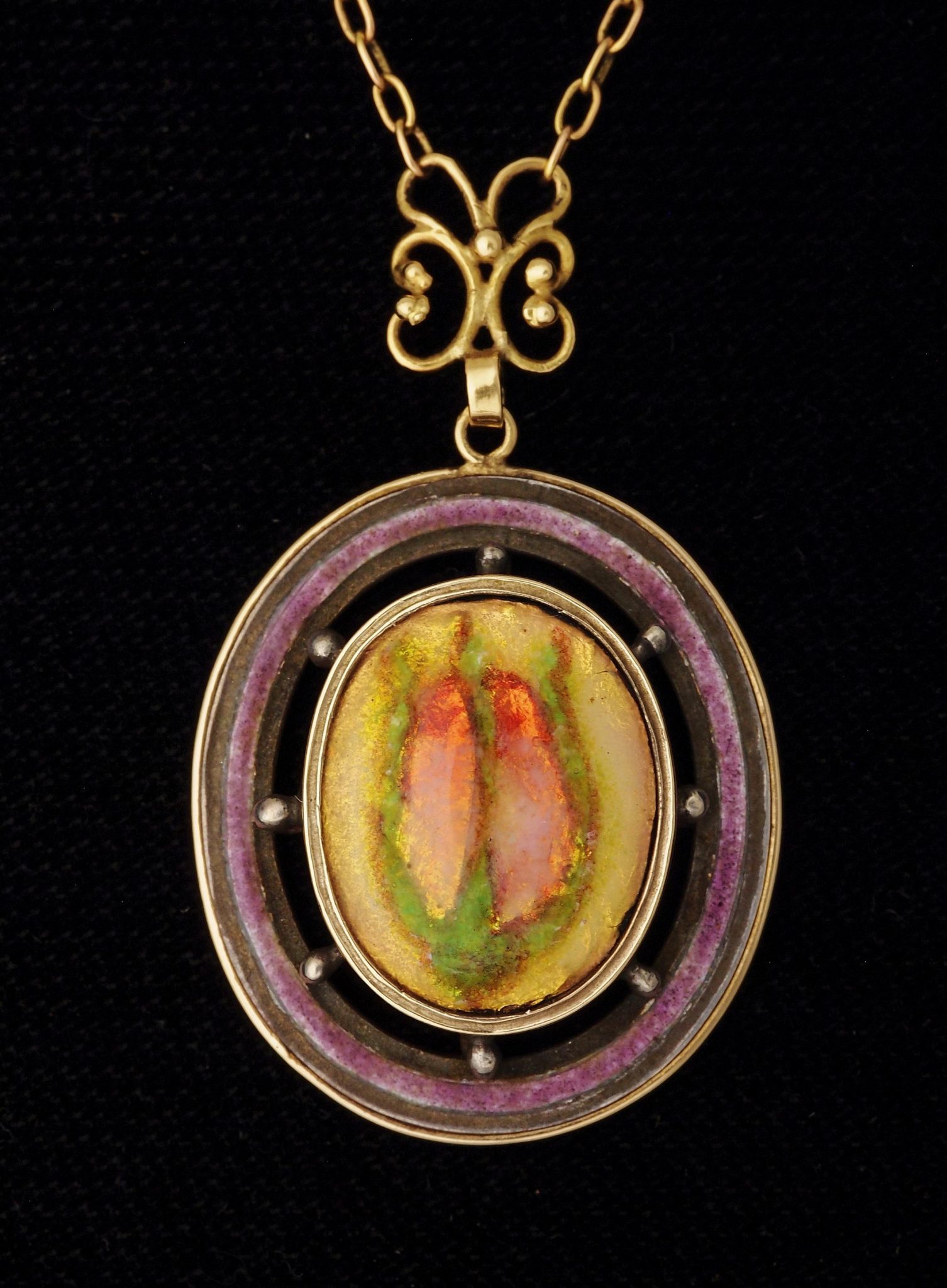 Nelson & Edith Dawson Pendant Necklace - Nouveau Deco Arts