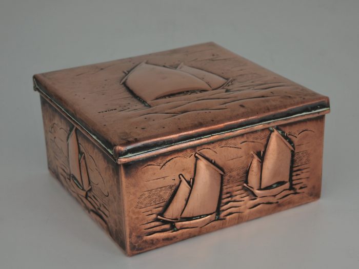 Newlyn Box with Cornish Luggers* - Nouveau Deco Arts