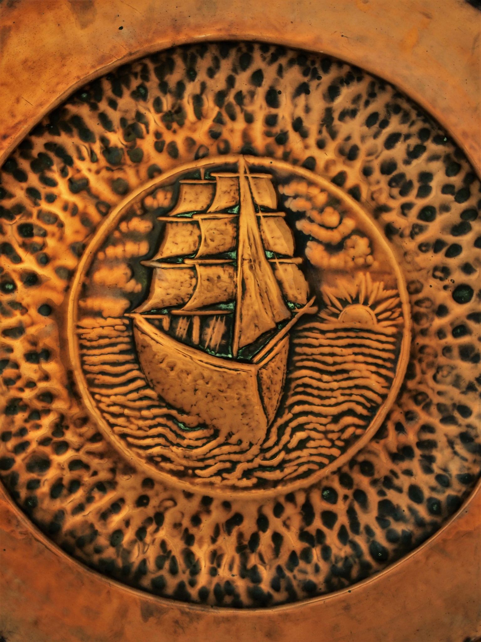 Newlyn Copper Charger - Nouveau Deco Arts