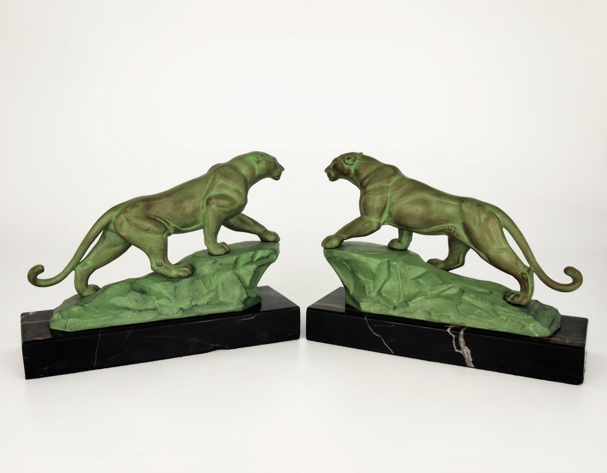 Art Deco Panther Bookends* - Nouveau Deco Arts