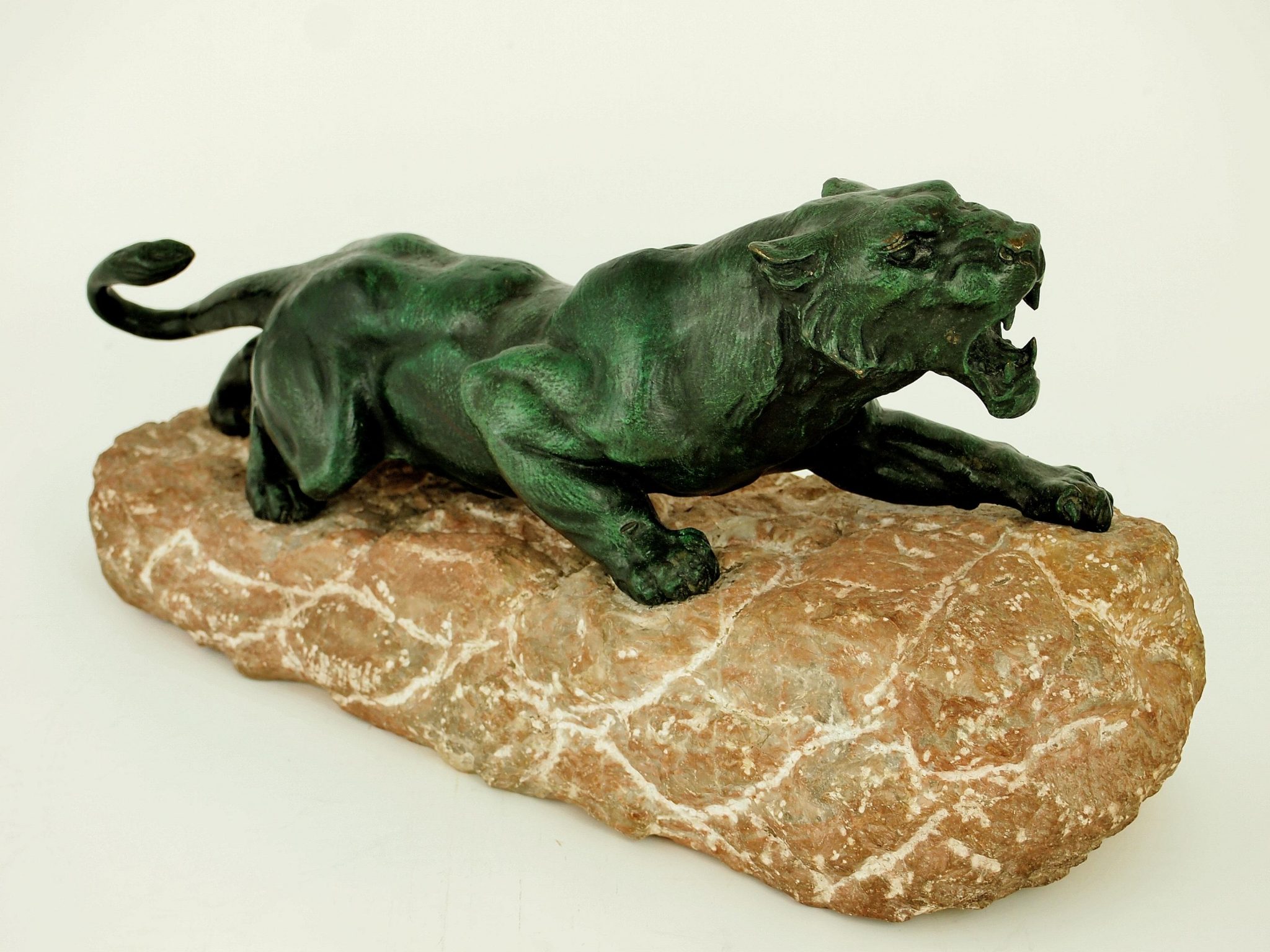 Richard Fath Art Deco Bronze Panther* - Nouveau Deco Arts