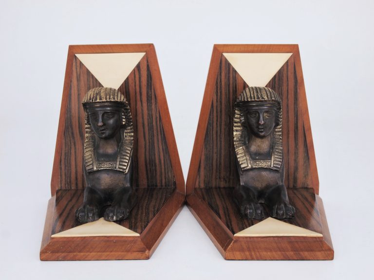 Art Deco Sphinx Bookends - Nouveau Deco Arts