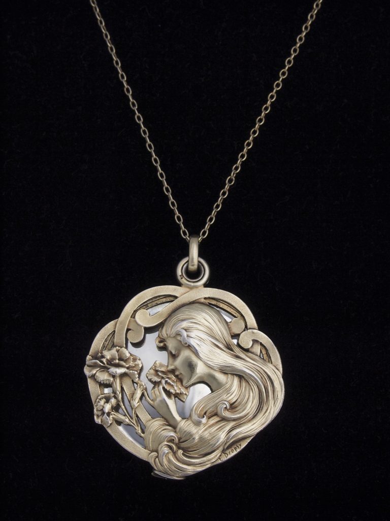 Art Nouveau Mirror Locket by Dropsy* - Nouveau Deco Arts