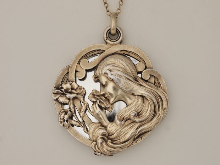Art Nouveau Mirror Locket by Dropsy* - Nouveau Deco Arts