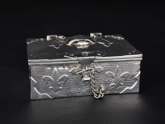 Arts & Crafts Hammered Silver Box* - Nouveau Deco Arts