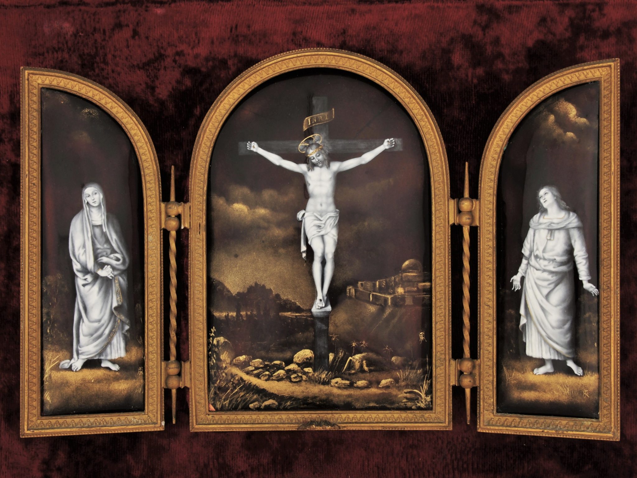 Crucifixion Triptych* - Nouveau Deco Arts