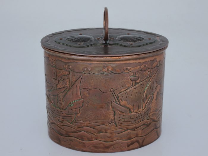Newlyn Copper Tea Caddy* - Nouveau Deco Arts
