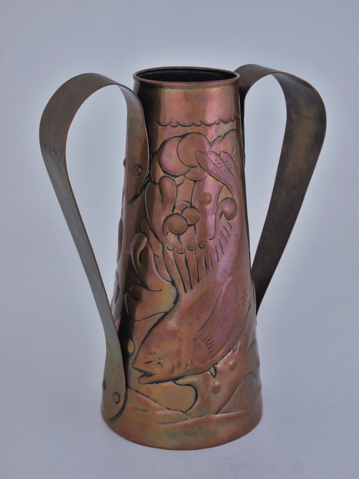 Newlyn Copper Vase - Nouveau Deco Arts