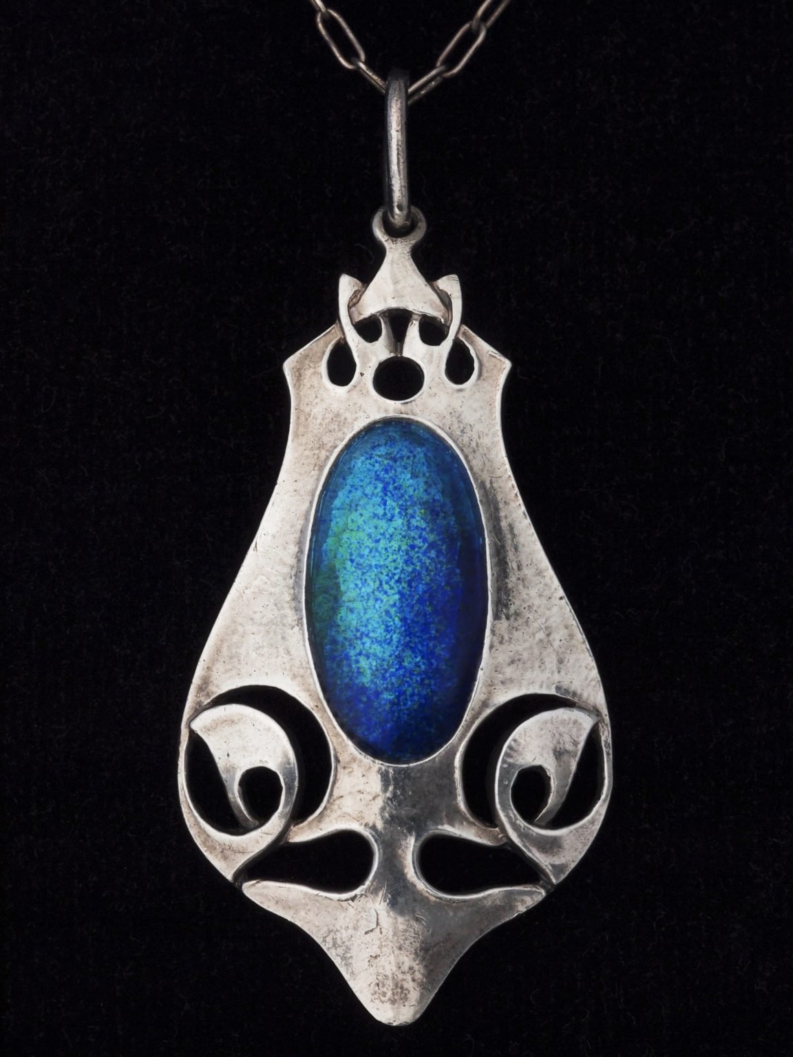 Murrle Bennett Silver and Enamel Pendant - Nouveau Deco Arts